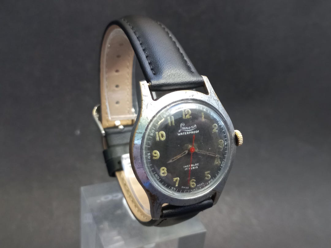 Vintage Swiss Wrist Watch Lunesa, Old Watch Made in Switzerland, Lunesa ...