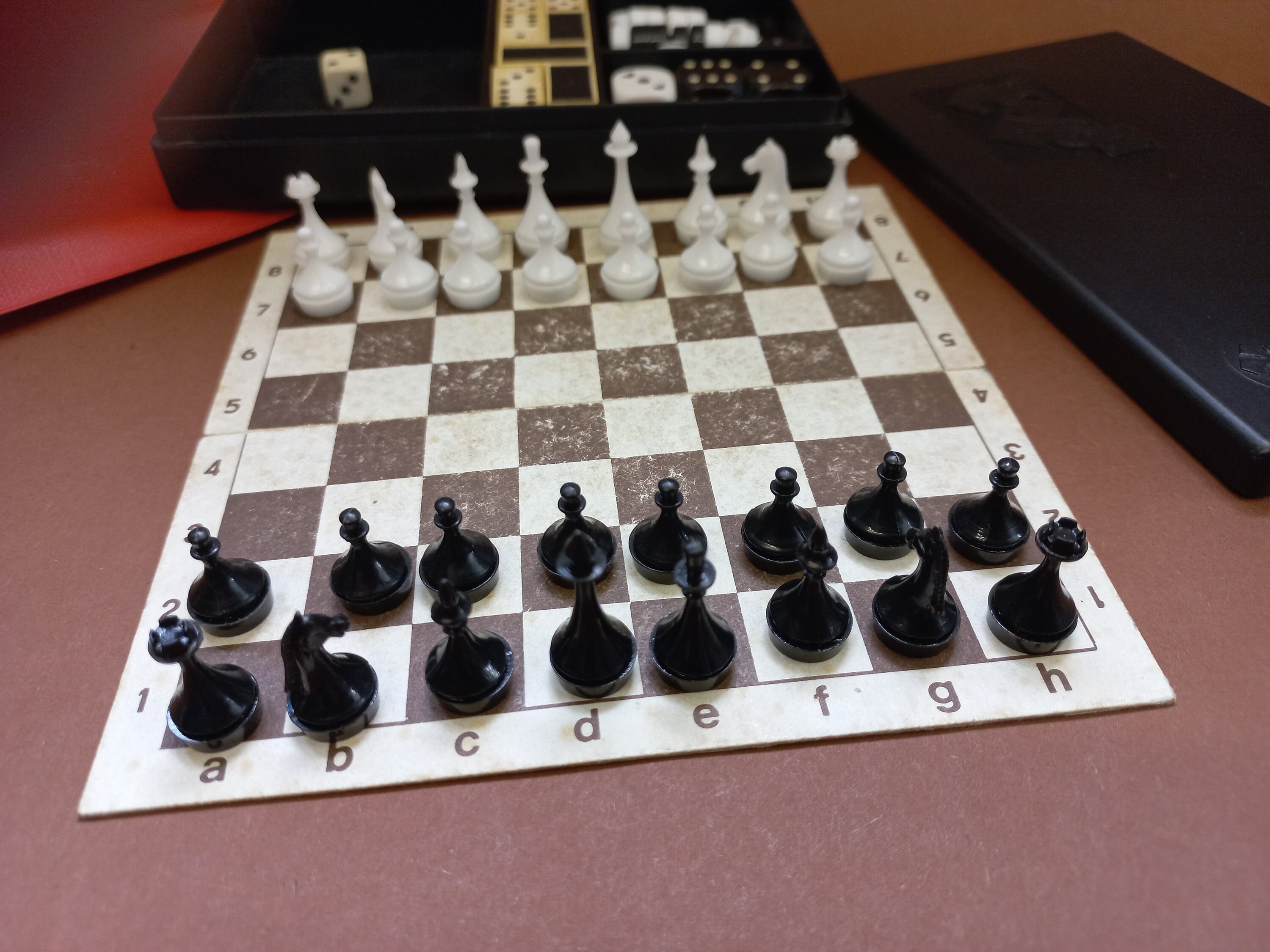 Soviet Vintage Mini Set Chess Checkers Dominoes USSR, Road Board Game ...