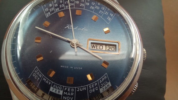 Soviet Vintage Watch"Raketa Calendar"(Rocket) Mechani… - Gem