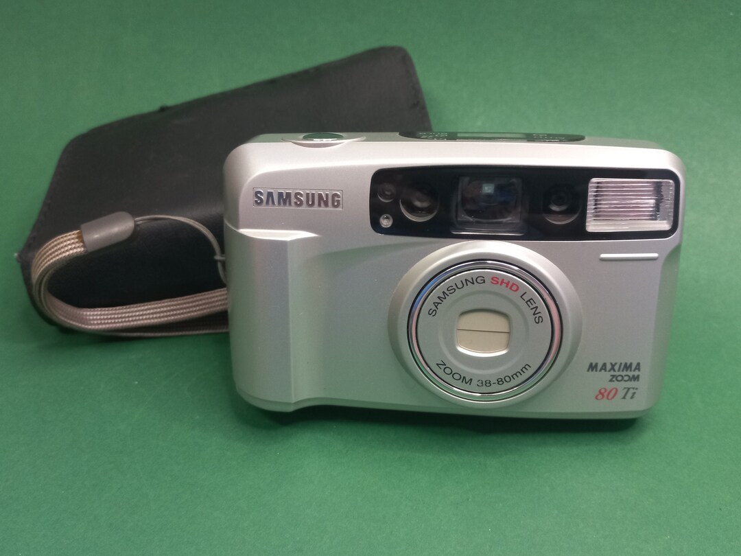 Vintage Camera Samsung Maxima Zoom 80, Film Camera Samsung 1990s, Point ...