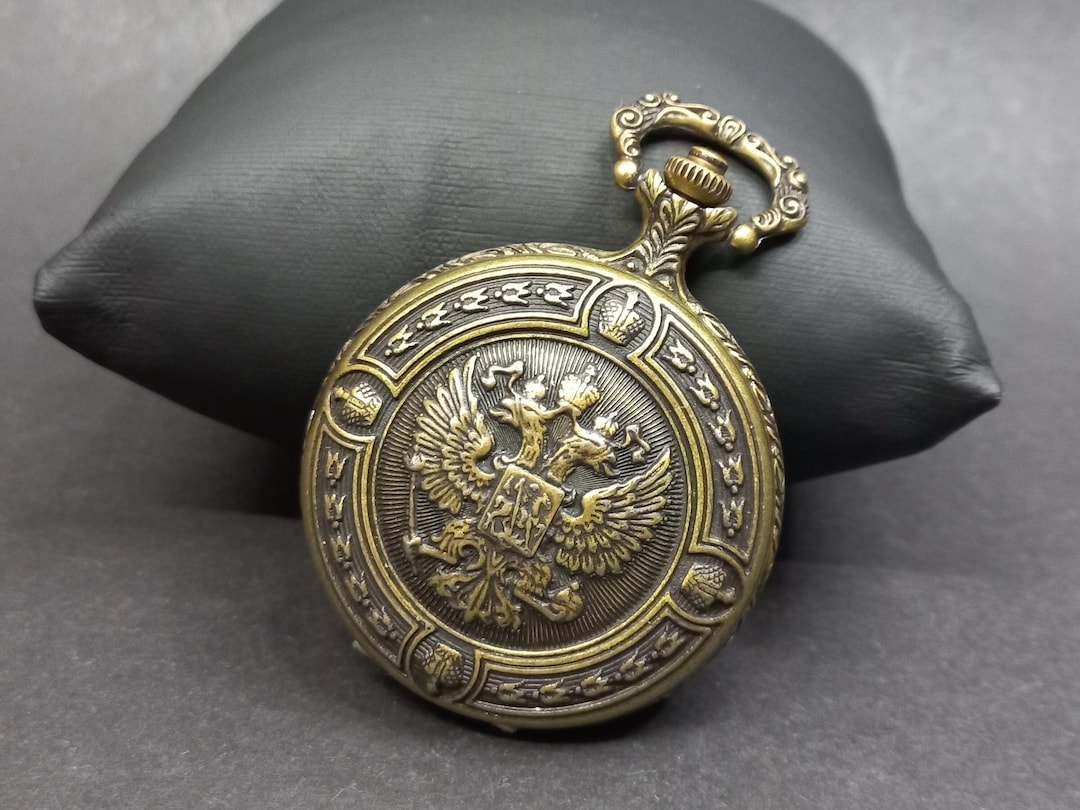 Vintage Pocket Watch Poljot"russian Time", Quartz Pocket Watch, Russian ...