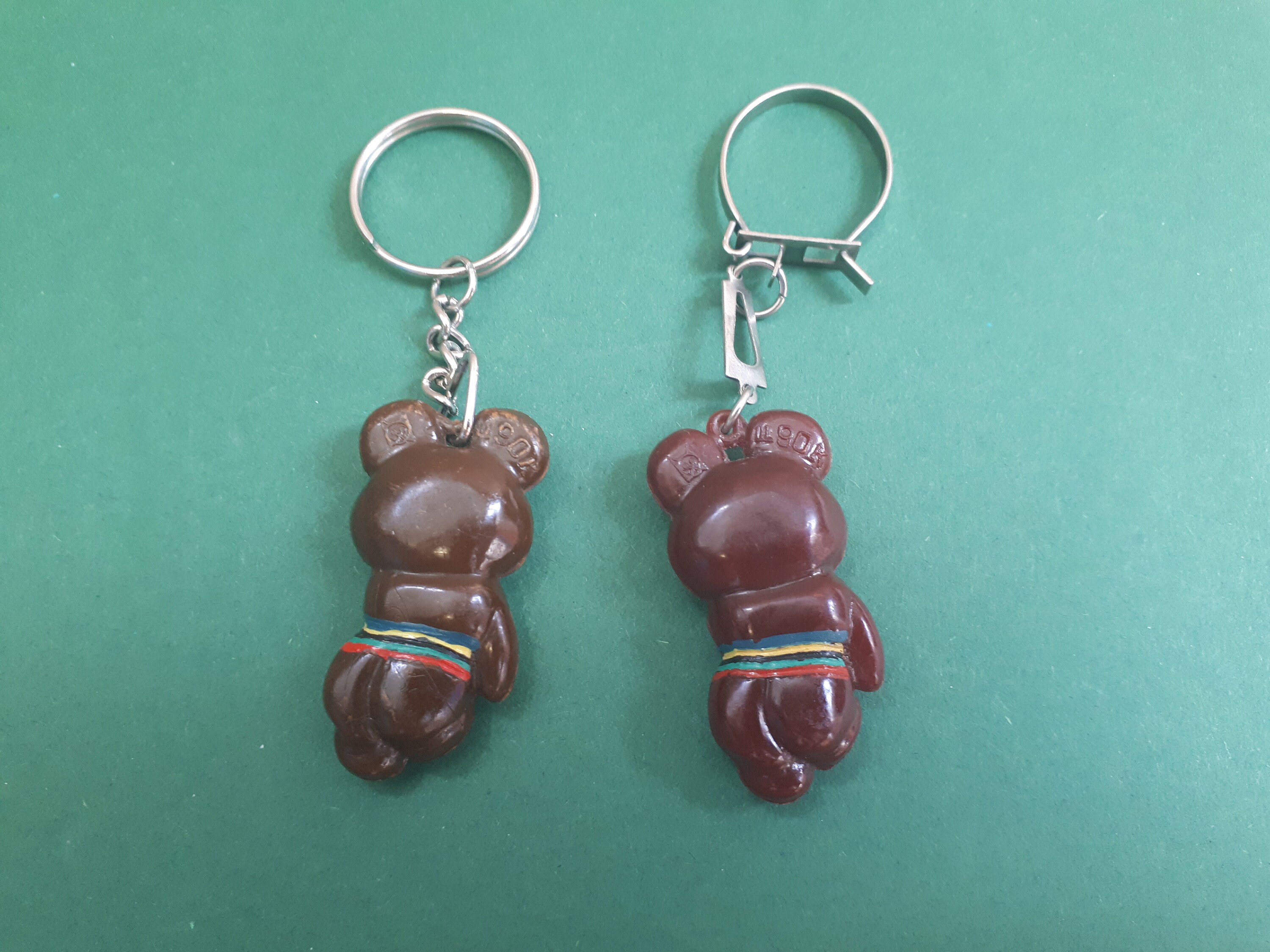 Vintage Soviet Keychain Olympic Bear.2 Pieces.keychain - Etsy