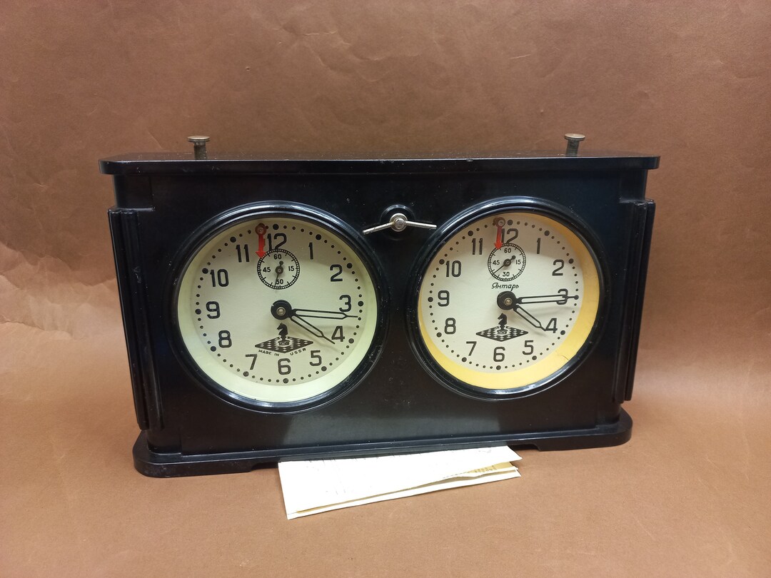 Soviet Vintage Chess Clock, Vintage Chess Clock, USSR Carbolite Chess ...