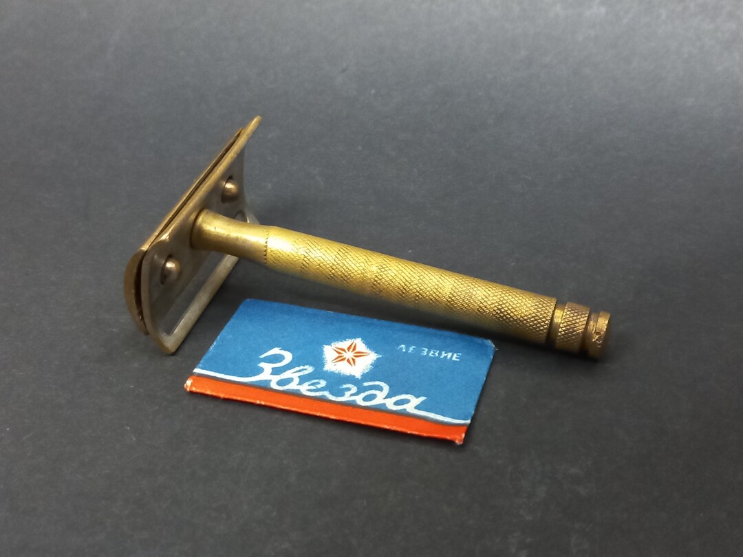 Soviet Vintage Razor "red Star" 1940-45, USSR Shaver Set, Russian Old ...