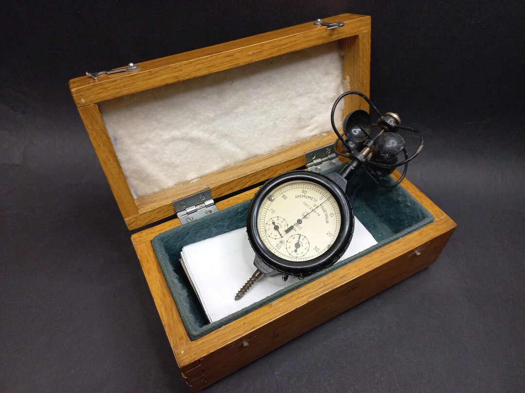 Soviet Vintage Anemometer 1983, USSR Wind Speed Gauge, Russian Old ...