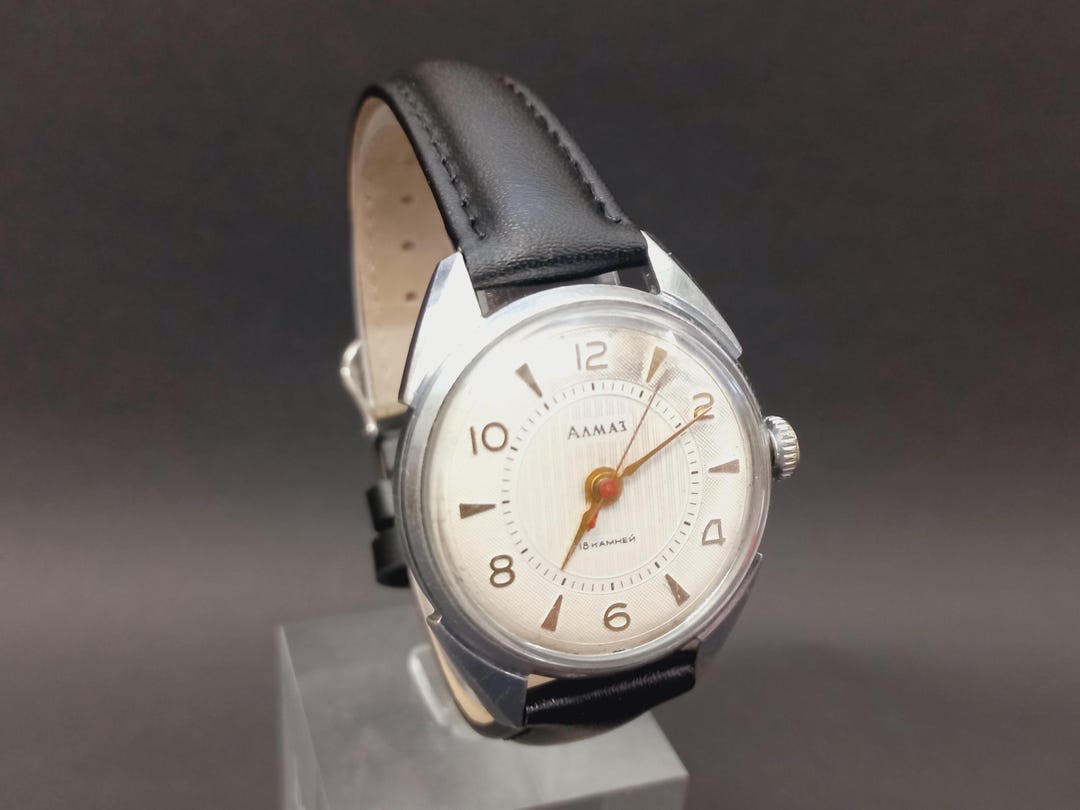 Soviet Vintage Watch Almaz Chchz 1960,mechanical Watch USSR, Antique ...