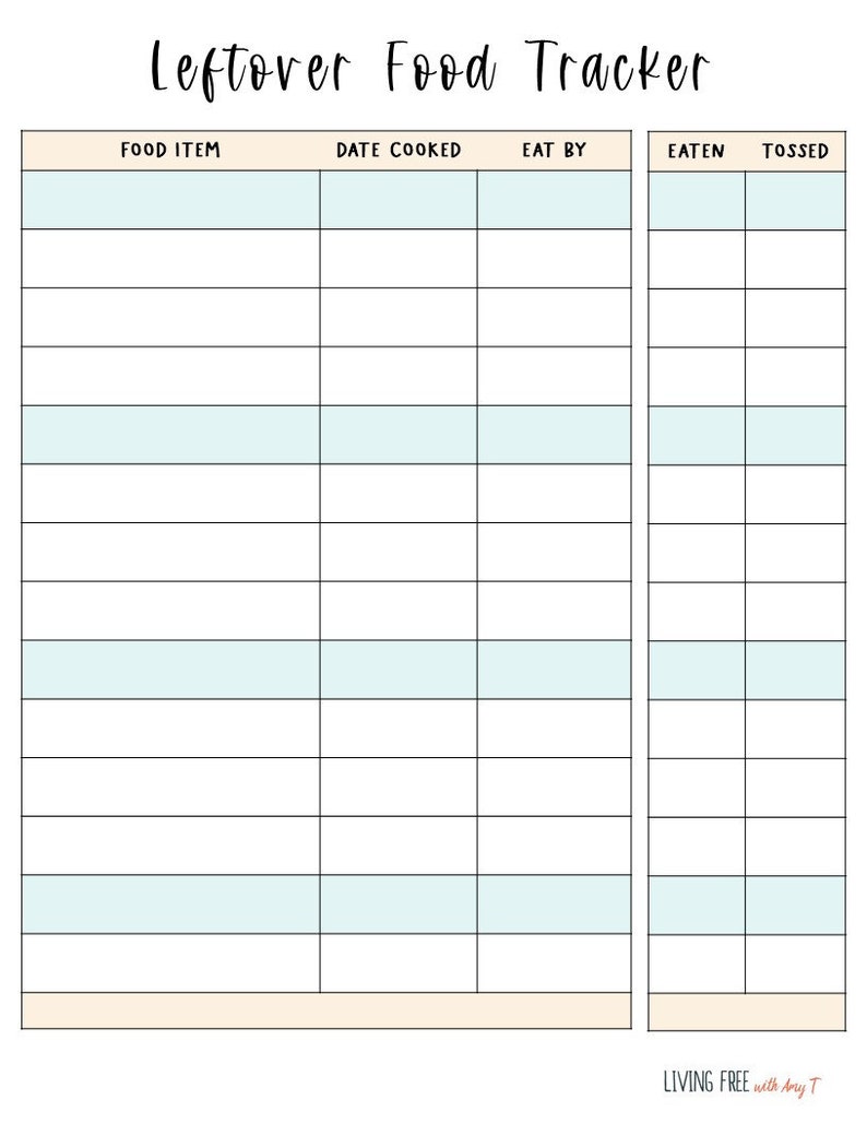Kitchen Inventory Tracker Printables - Etsy
