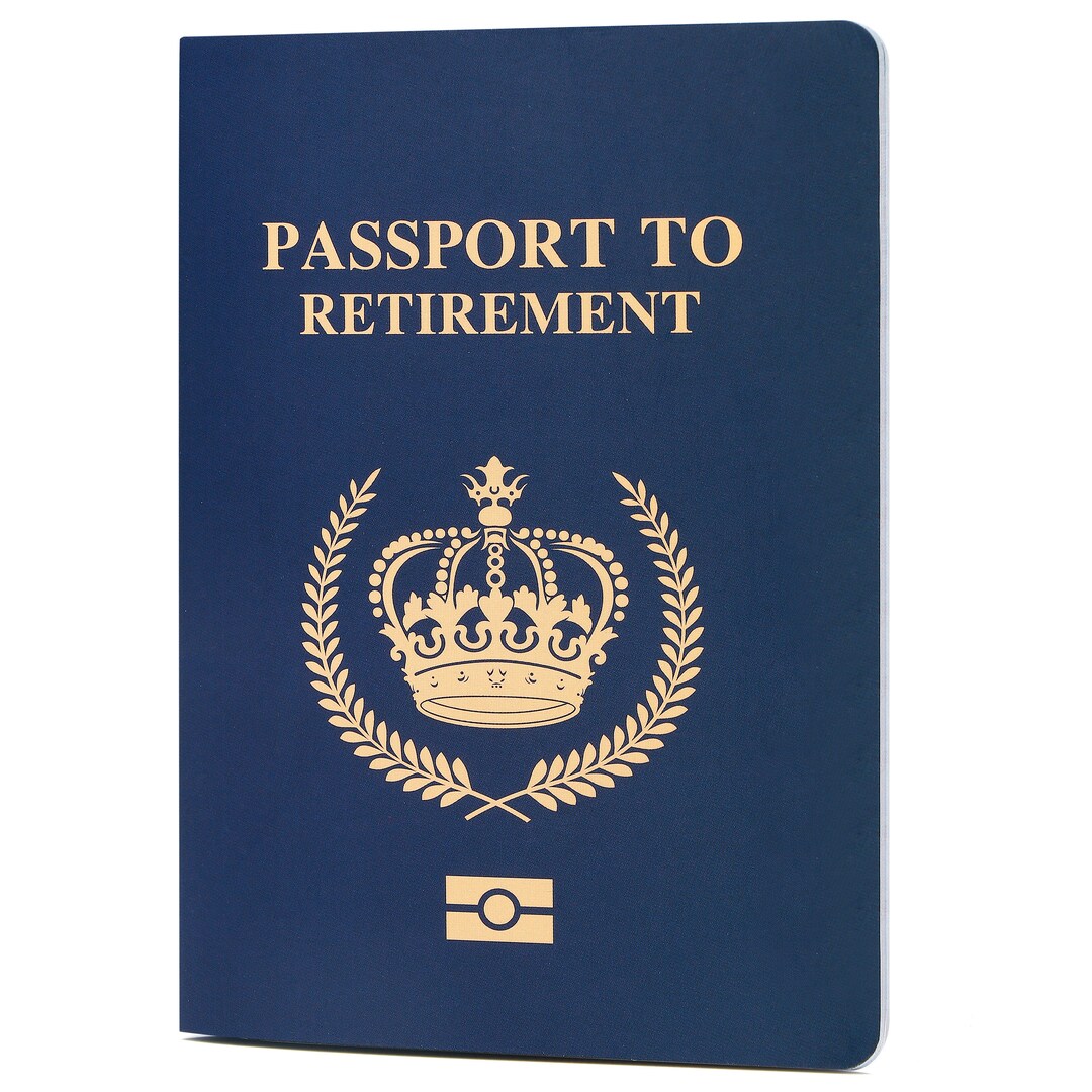 RETIREMENT PASSPORT Retirement Adventure Keepsake Passport Retirement ...