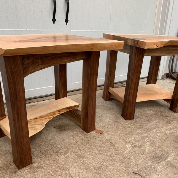Walnut End Tables - Etsy