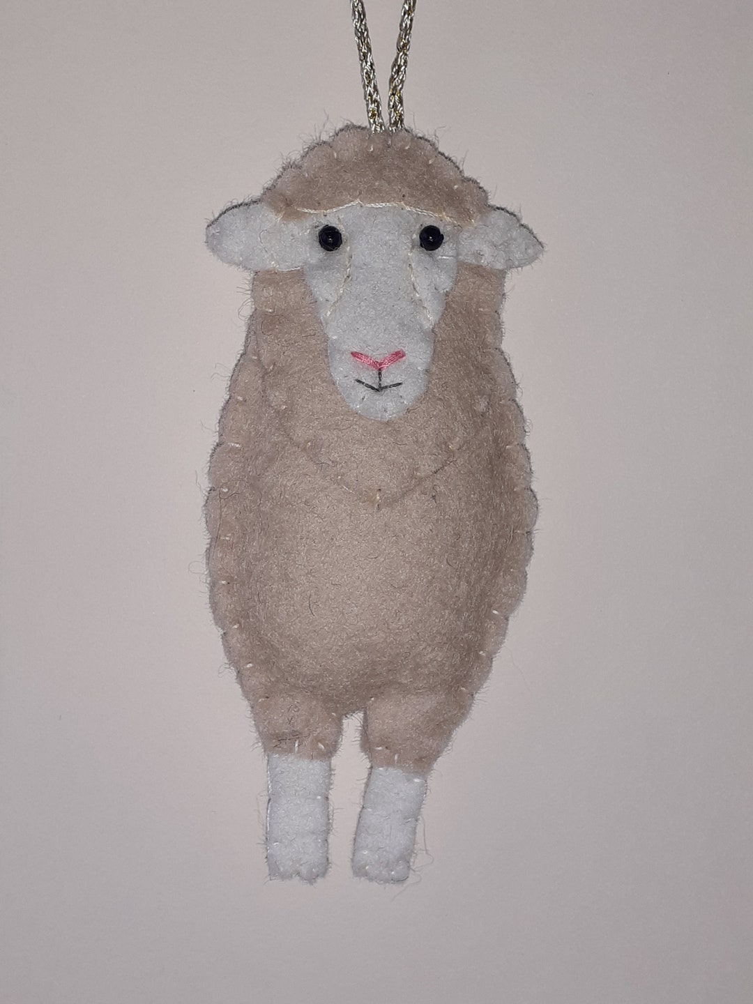 Handmade Felt Merino Sheep Hanging Decoration (made to Order) - Etsy