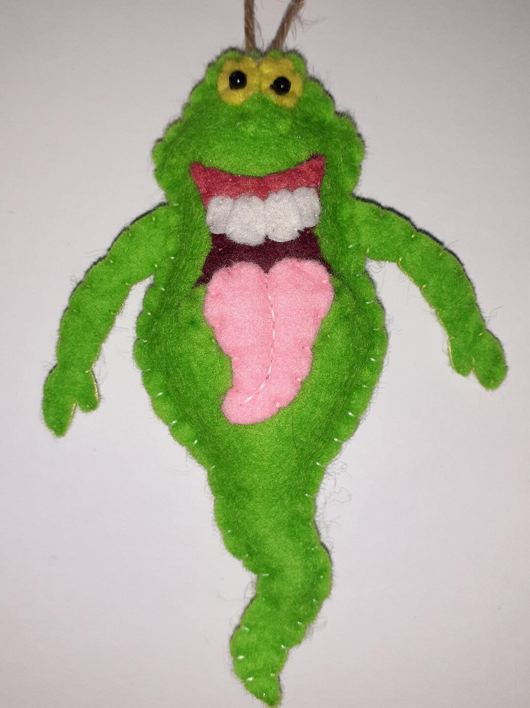 Handmade Felt Slimer Ghost Inspired Hanging Decoration (made to Order ...