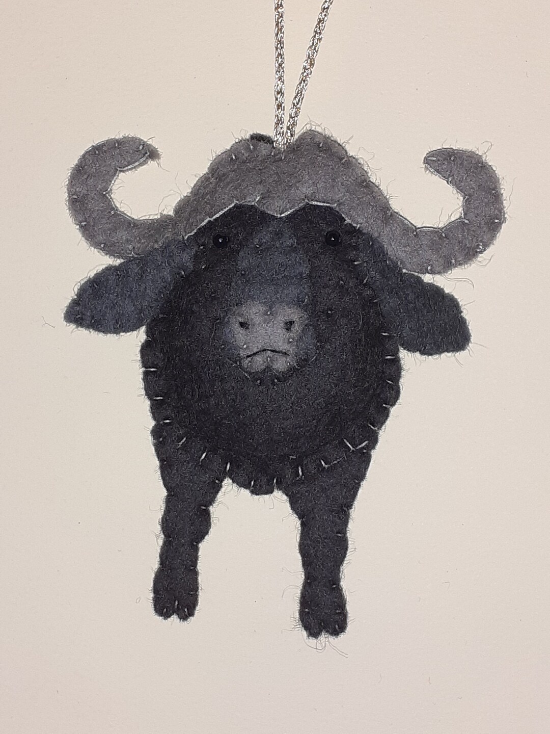 Handmade Felt Water Buffalo Hanging Decoration (made to Order) - Etsy