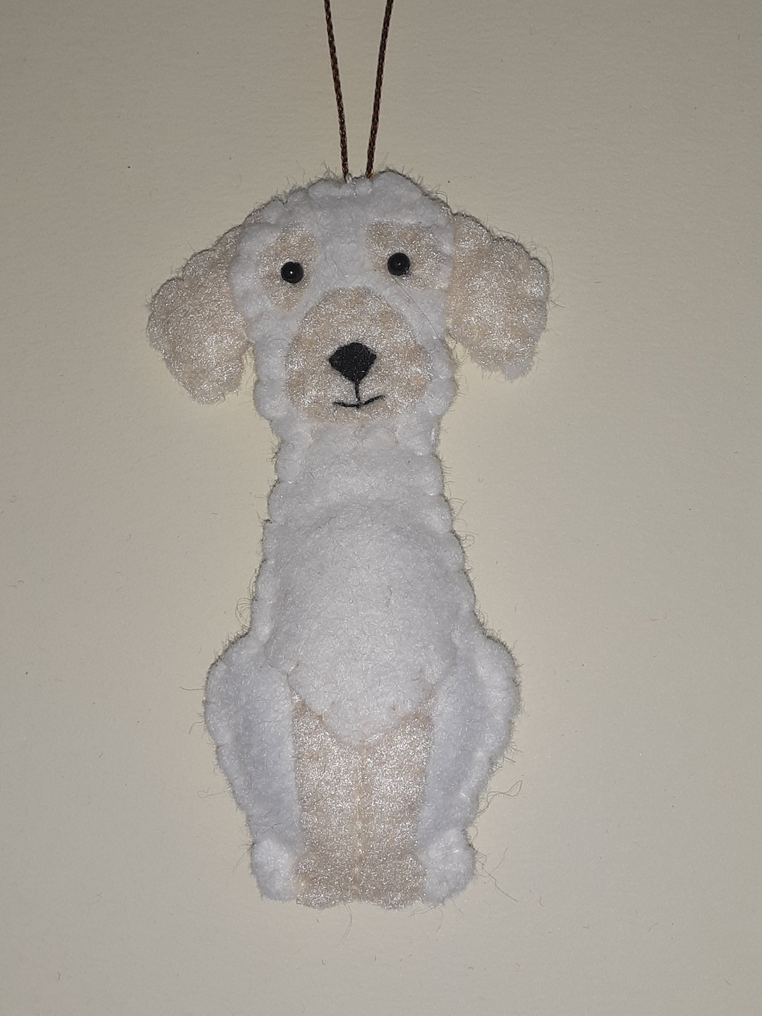 Handmade Felt Cockapoo (cream) Hanging Decoration - Etsy