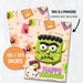 Halloween Cookie Card, Printable Halloween Card, Happy Halloween Tag ...