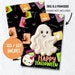 Printable Halloween Black Cookie Card, Happy Halloween Cookie Packaging ...