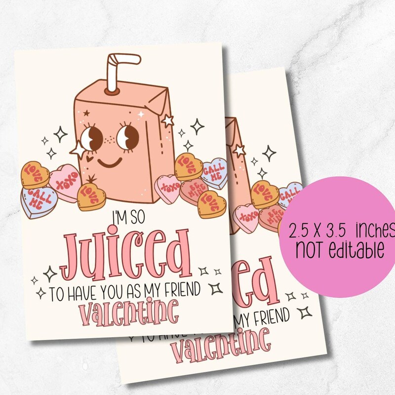 Valentine Juice Box - Etsy