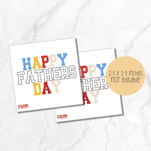 Printable Happy Fathers Day Gift Tag, Printable Gift Tag, Printable Tag ...