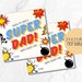 Super Hero Printable Happy Fathers Day Sports Tag, Printable Gift Tag ...
