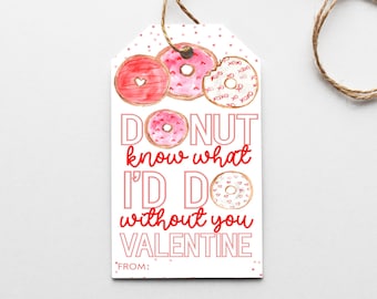 Donut I'd Do Without a Friend Like You PRINTABLE Treat - Etsy