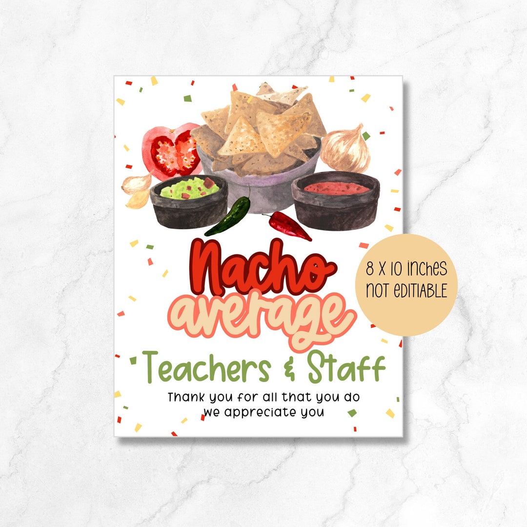Ice Cream Teacher Appreciation Sign, 8x10 Printable Appreciation Print ...
