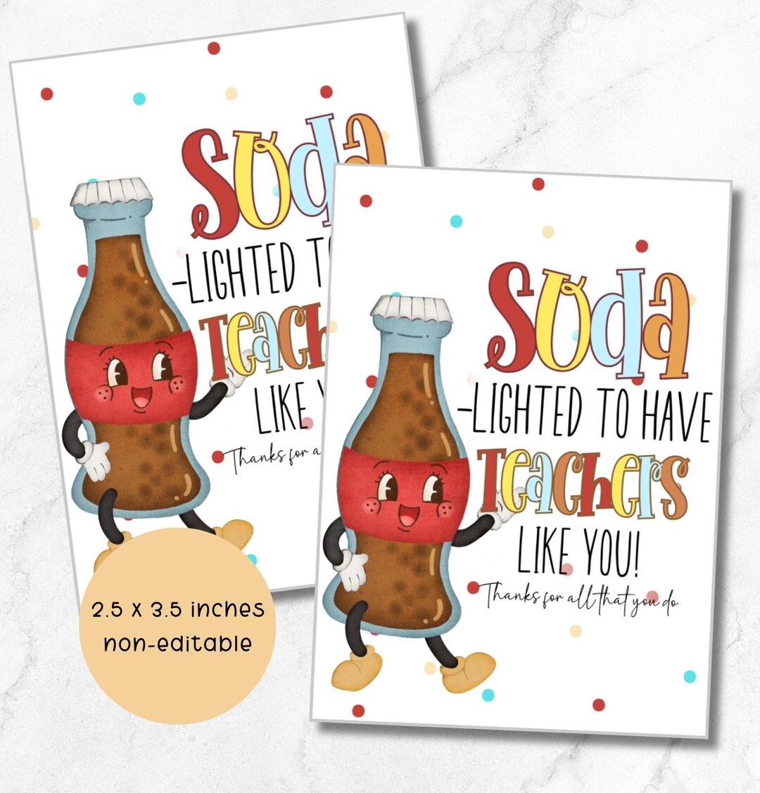 Printable Teacher Appreciation Week Gift Tag, Sodalighted Gift Tag ...