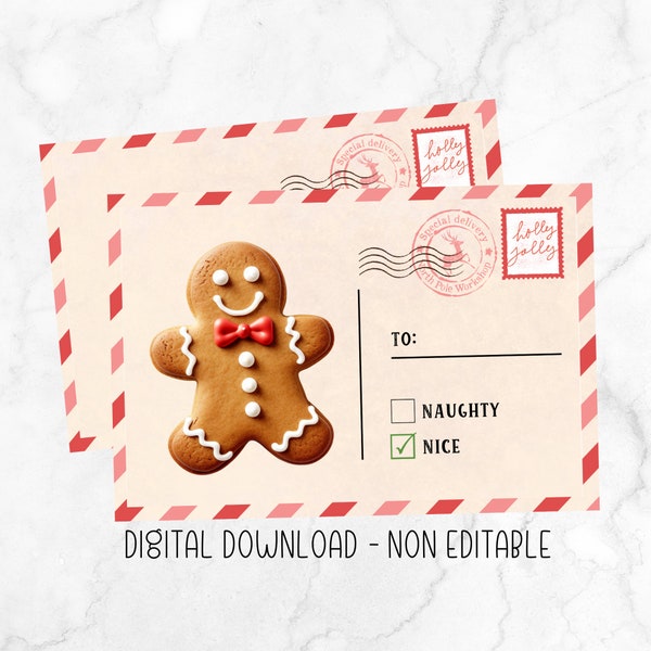 Christmas Cookie Card - Etsy