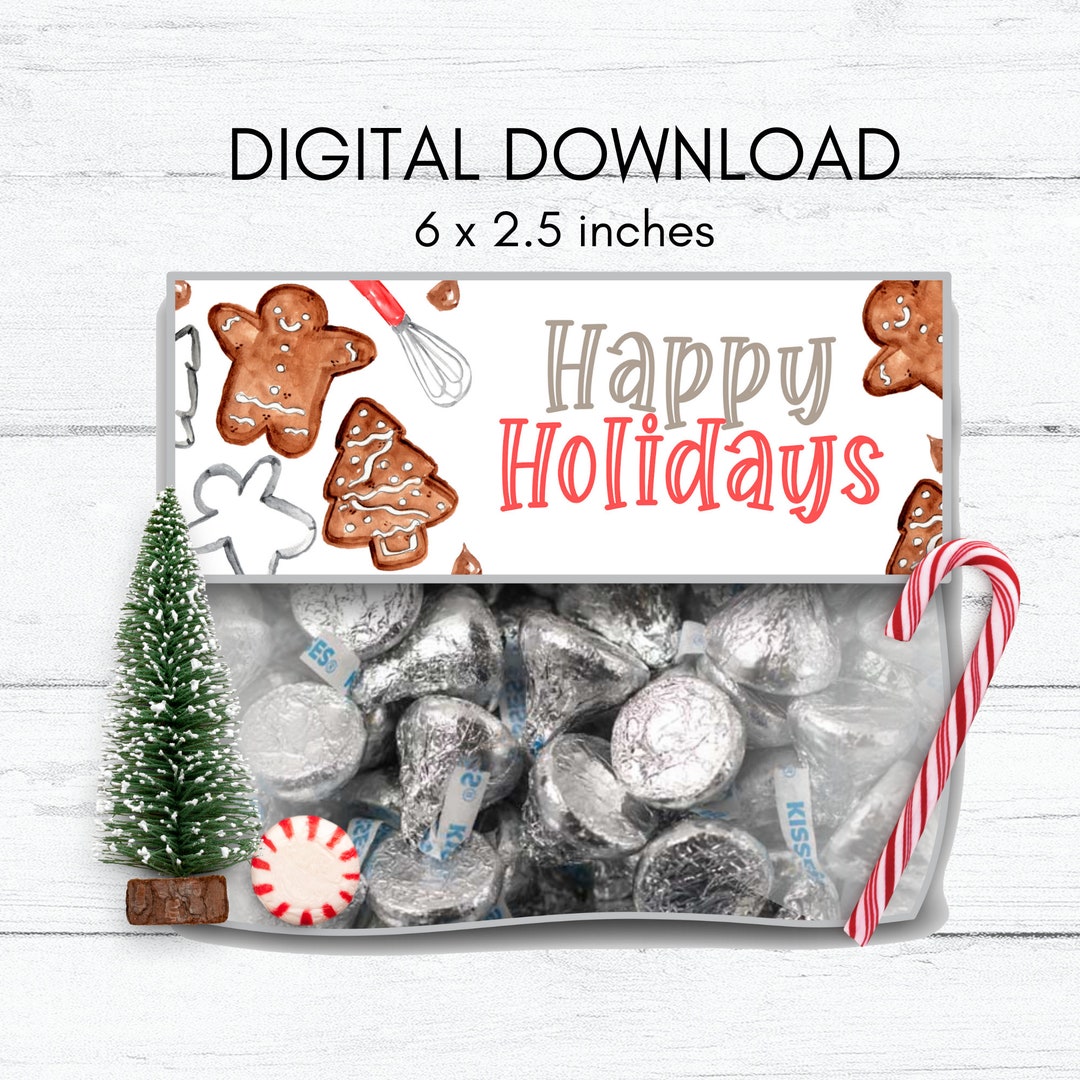 Printable Christmas Treat Topper Bag - Digital Download Treat Bag ...