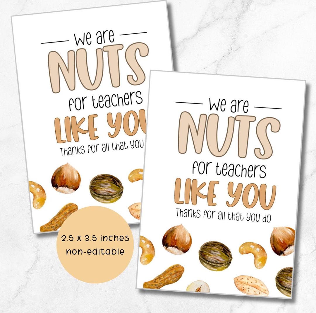 Teacher Staff Appreciation Week, Nuts for Teachers Like You,teacher ...
