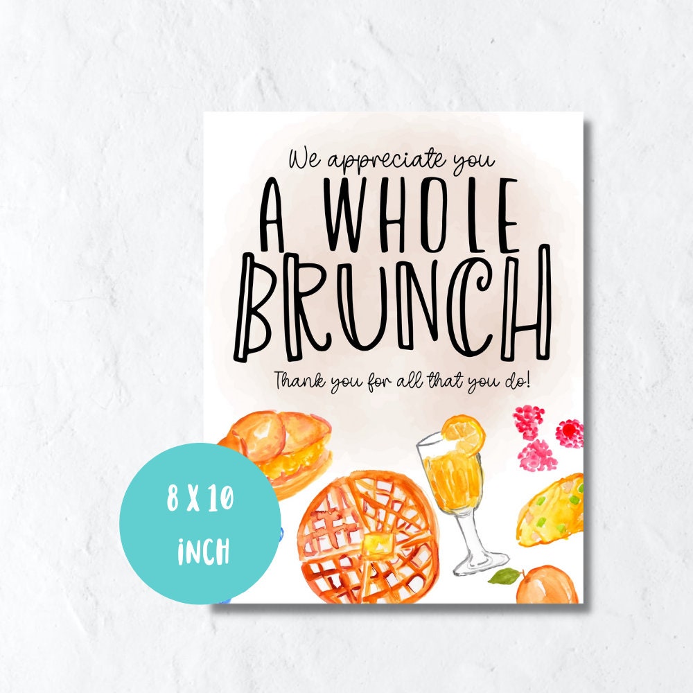 Appreciation Sign Poster Printable for Employee Staff and - Etsy