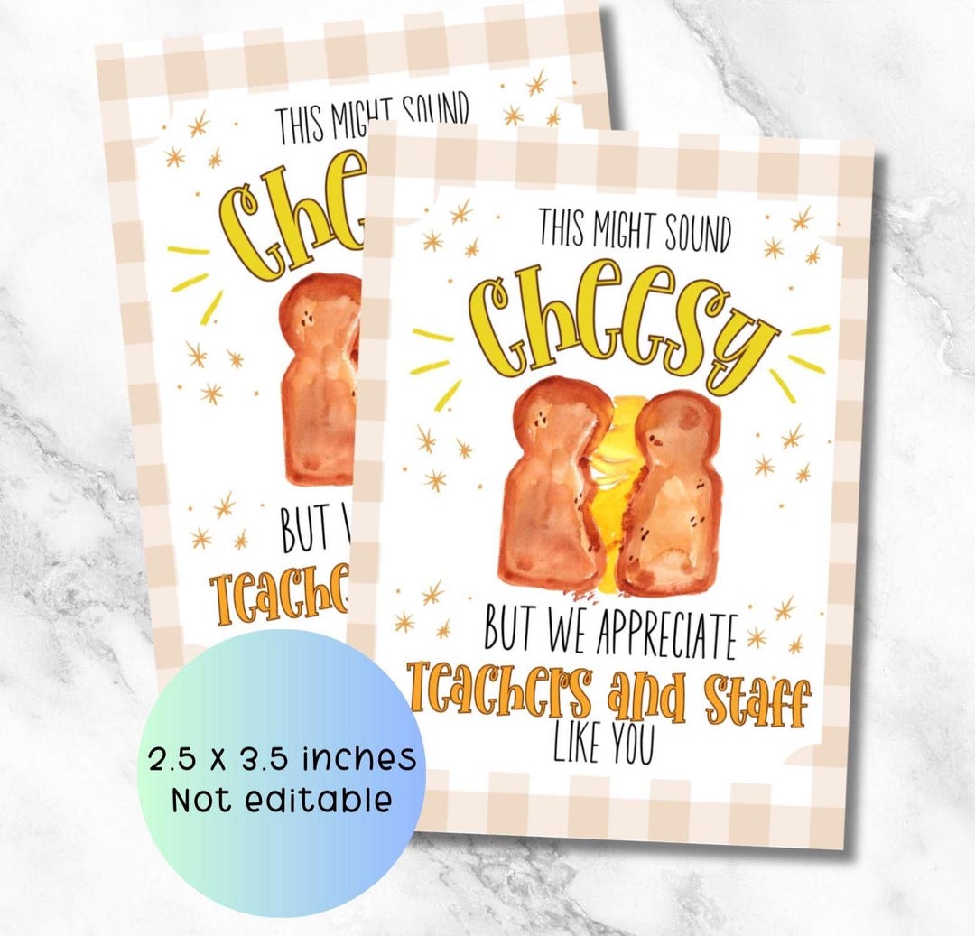 Grilled Cheese Tag,teacher Appreciation Week Tag, This Might Sound ...