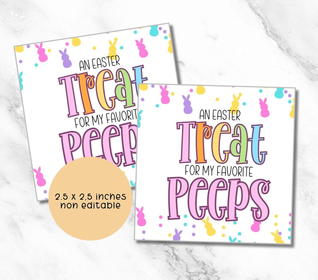 Mini Easter Tag Printable, an Easter Treat for My Faovrite Peeps ...