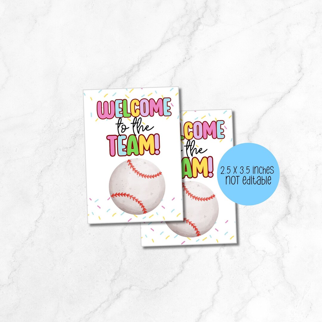 Welcome to the Team, Baseball Game Day Snack Bag Tags, Good Luck ...