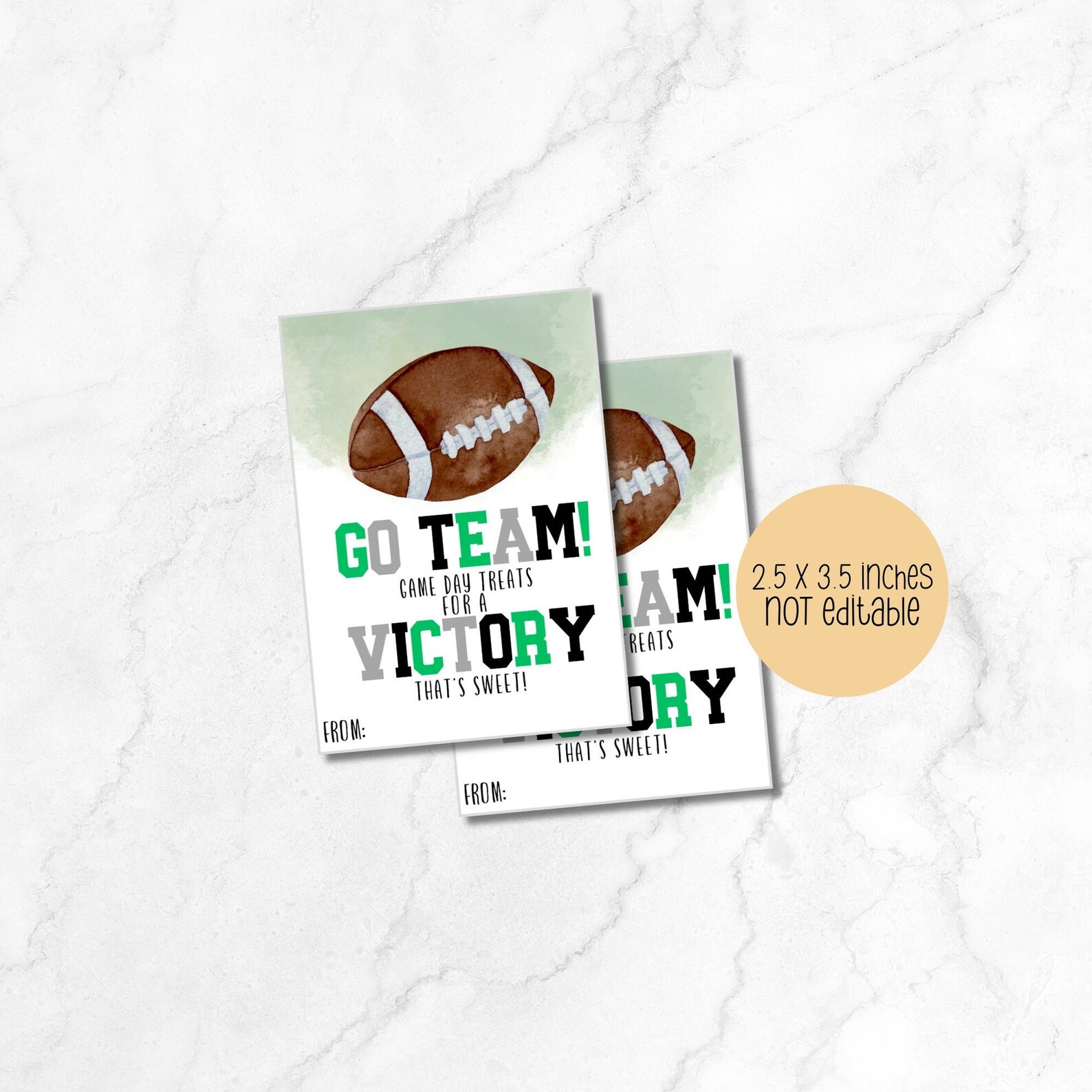 Football Snack Bag Tags, Good Luck American Football Tag,sports Snacks ...