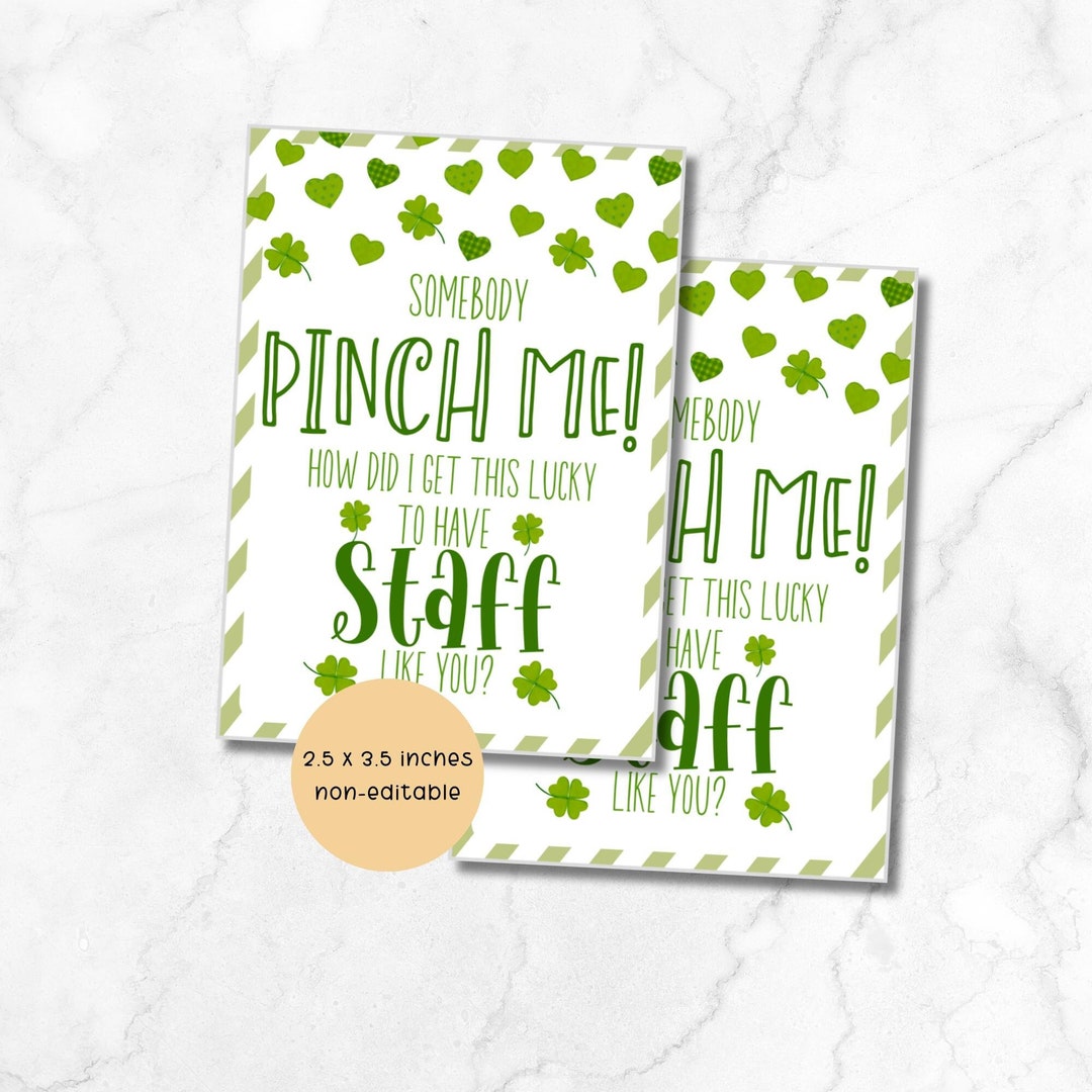 Lucky to Have Staff Like You, Worker Appreciation Gift, St Patricks Day ...