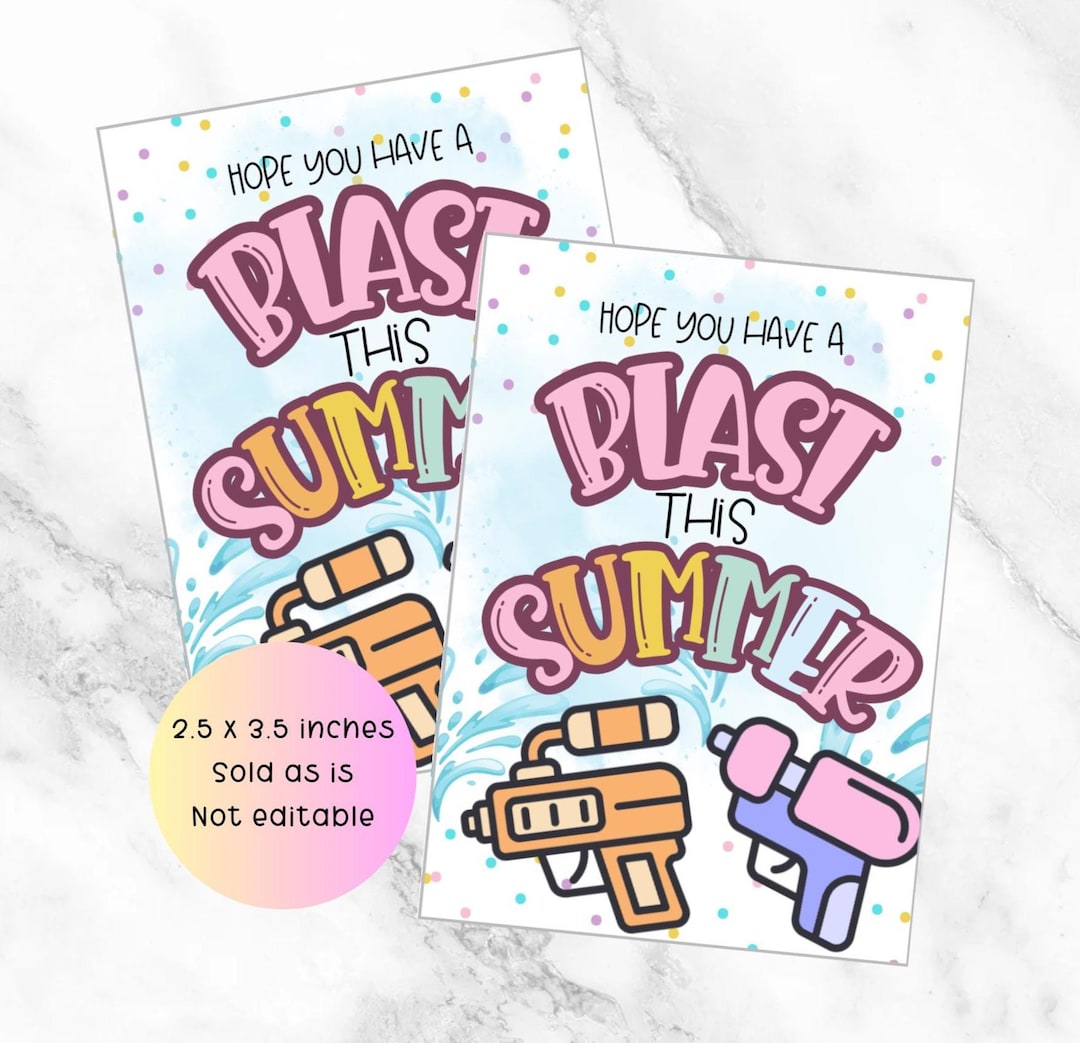 Summer Break School Gift Tag, Last Day of School Tag, Hope You Have a ...