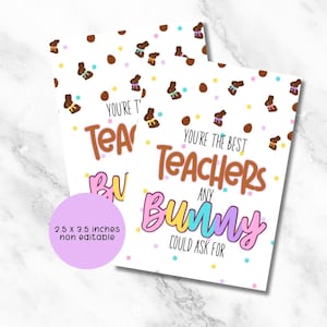 Easter Tag Printable Gift Tag, Teacher and Staff Appreciation Gift ...
