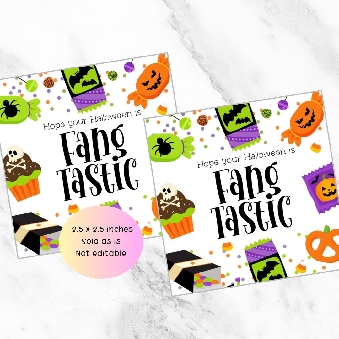 Hope Your Halloween is Fang-tastic Printable | Vampire Teeth Halloween ...