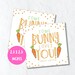 Printable Easter Tag, Bunny Bait, Cookie Tag Packaging, Carrot Tag ...
