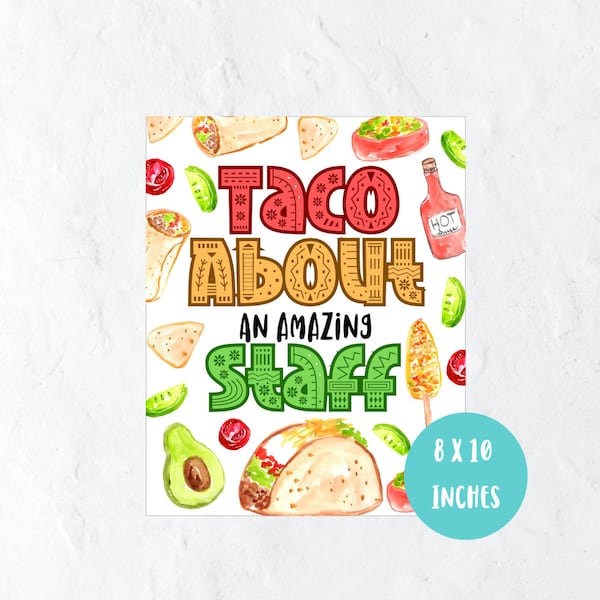 Taco Poster - Etsy