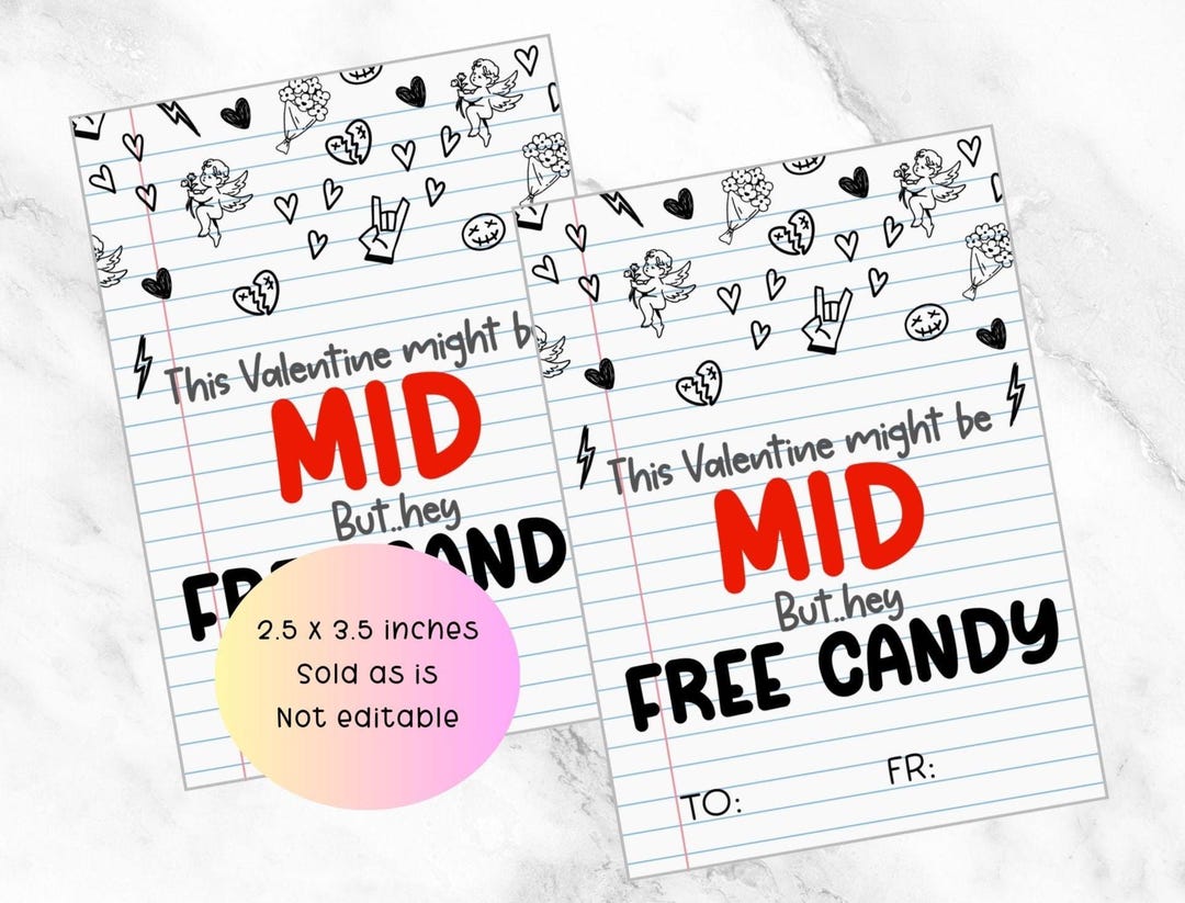 Tween Slang Funny Classroom Valentine, Printable Fun Valentine Slang ...