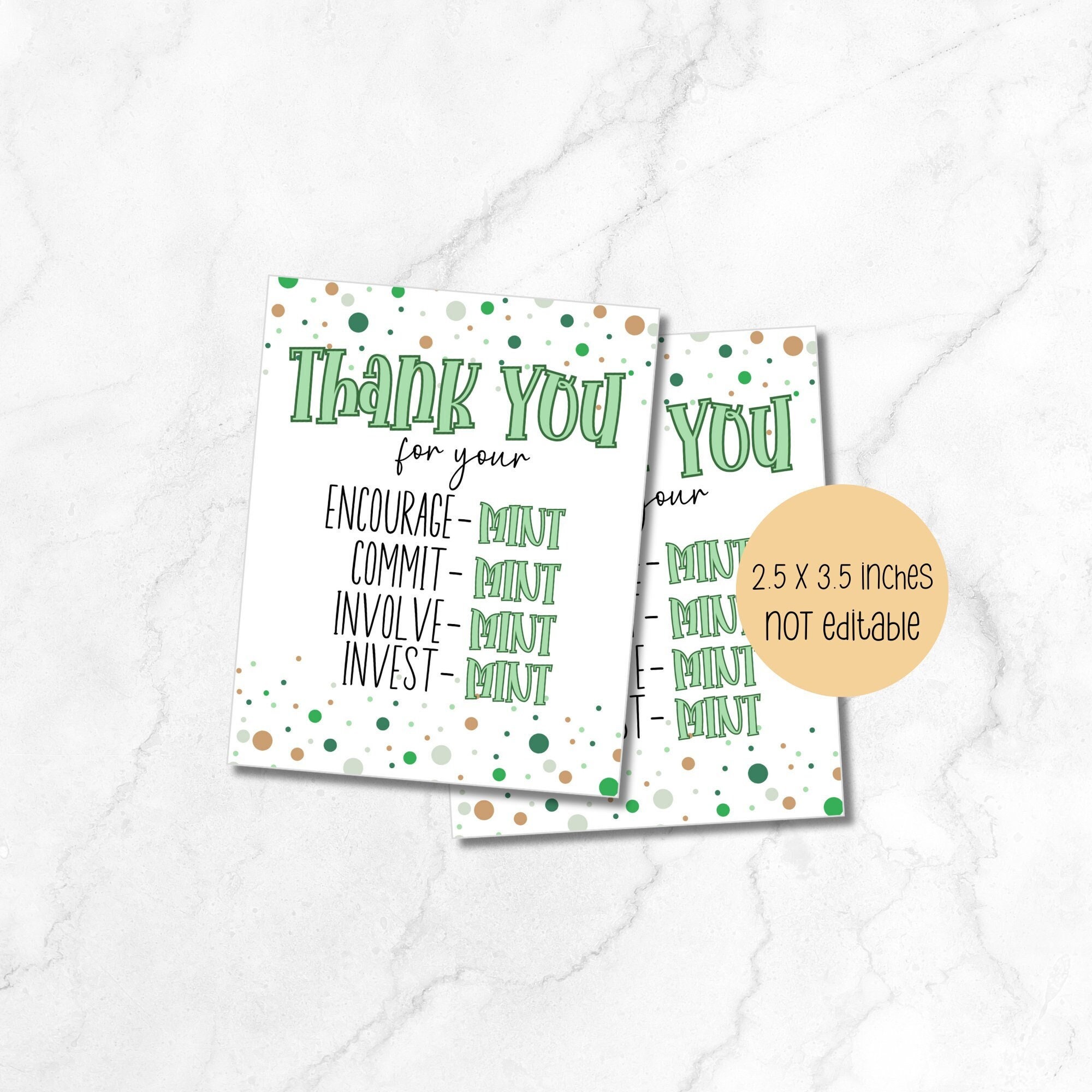 Mint Teacher Appreciation Printable Tags, Thank You for Your Commit ...
