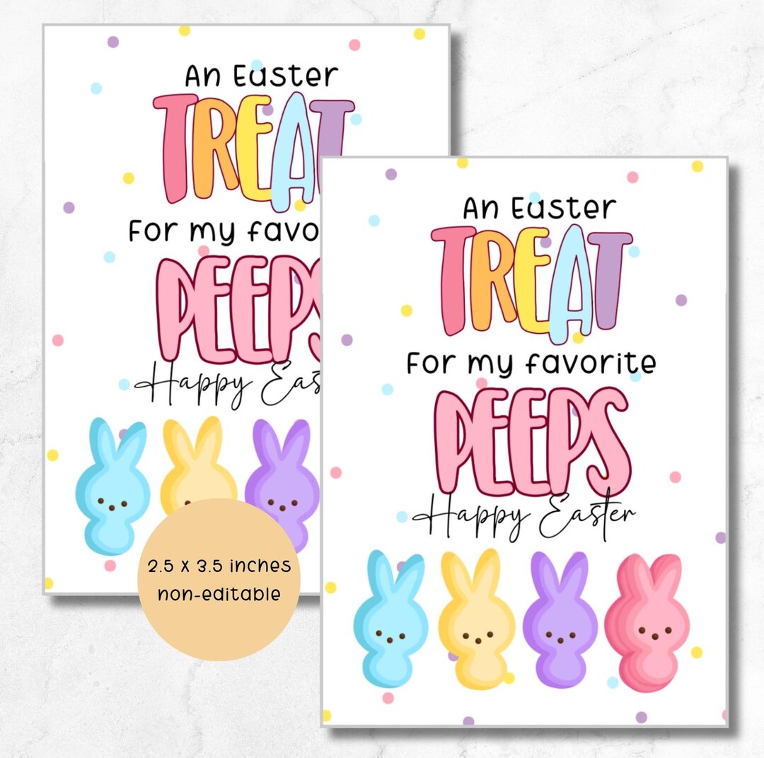 Printable Easter Gift Tag, Treat Bag Gift Tag, an Easter Treat for My ...