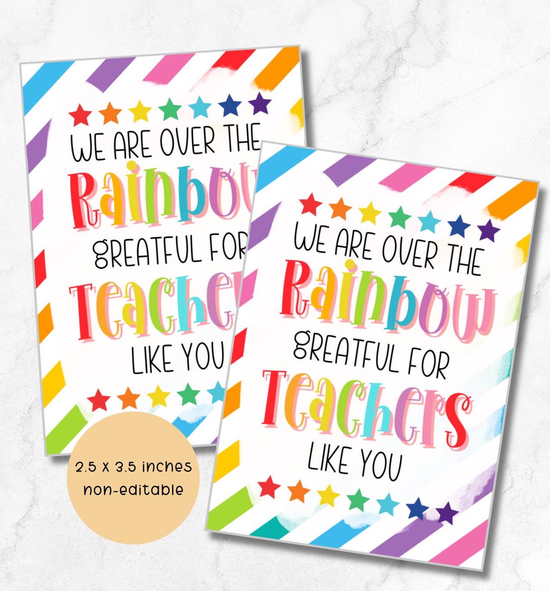 We Are Over the Rainbow Grateful for Teachers Like You, Teachers ...
