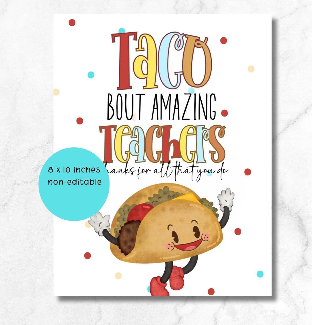 Taco About Amazing Teachers,teacher Appreciation Week Sign, Taco Bar ...