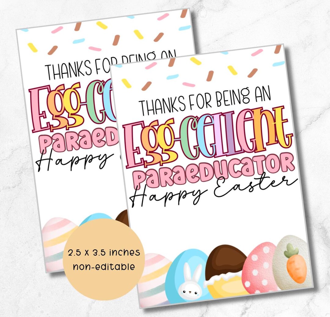 Thanks for Being an Eggcellent Teacher, Printable Easter Gift Tag ...