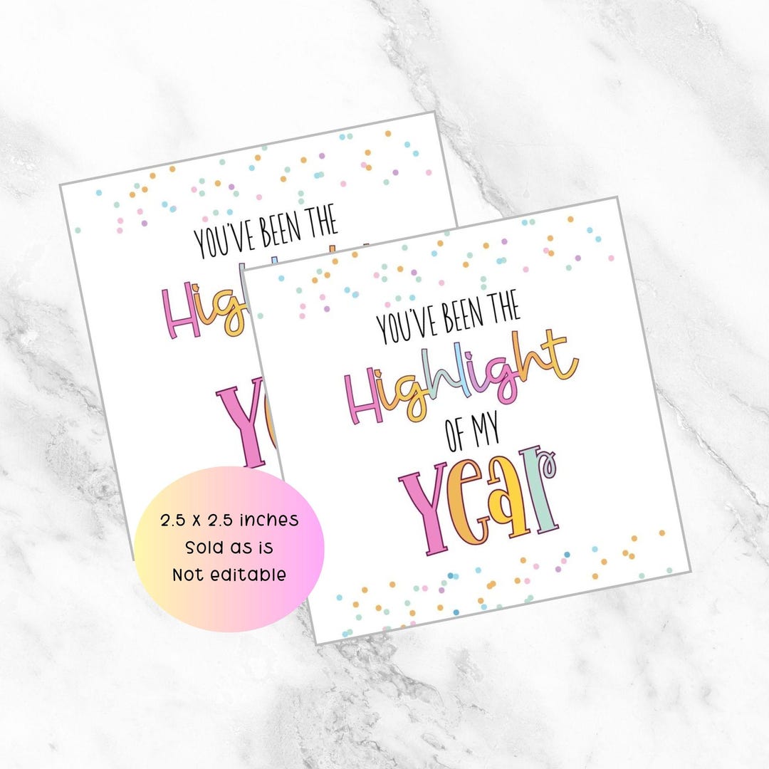 Highlight of My Year Tag, Last Day of School, Summer Gift Tag, End of ...