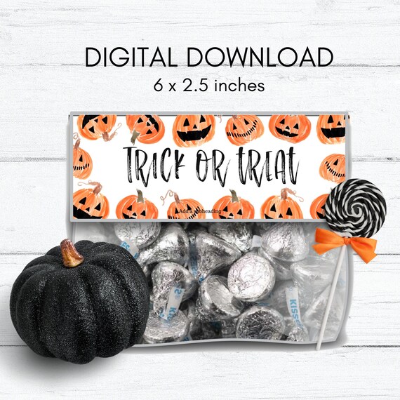Printable Halloween Treat Bag Topper Halloween Party Favor - Etsy
