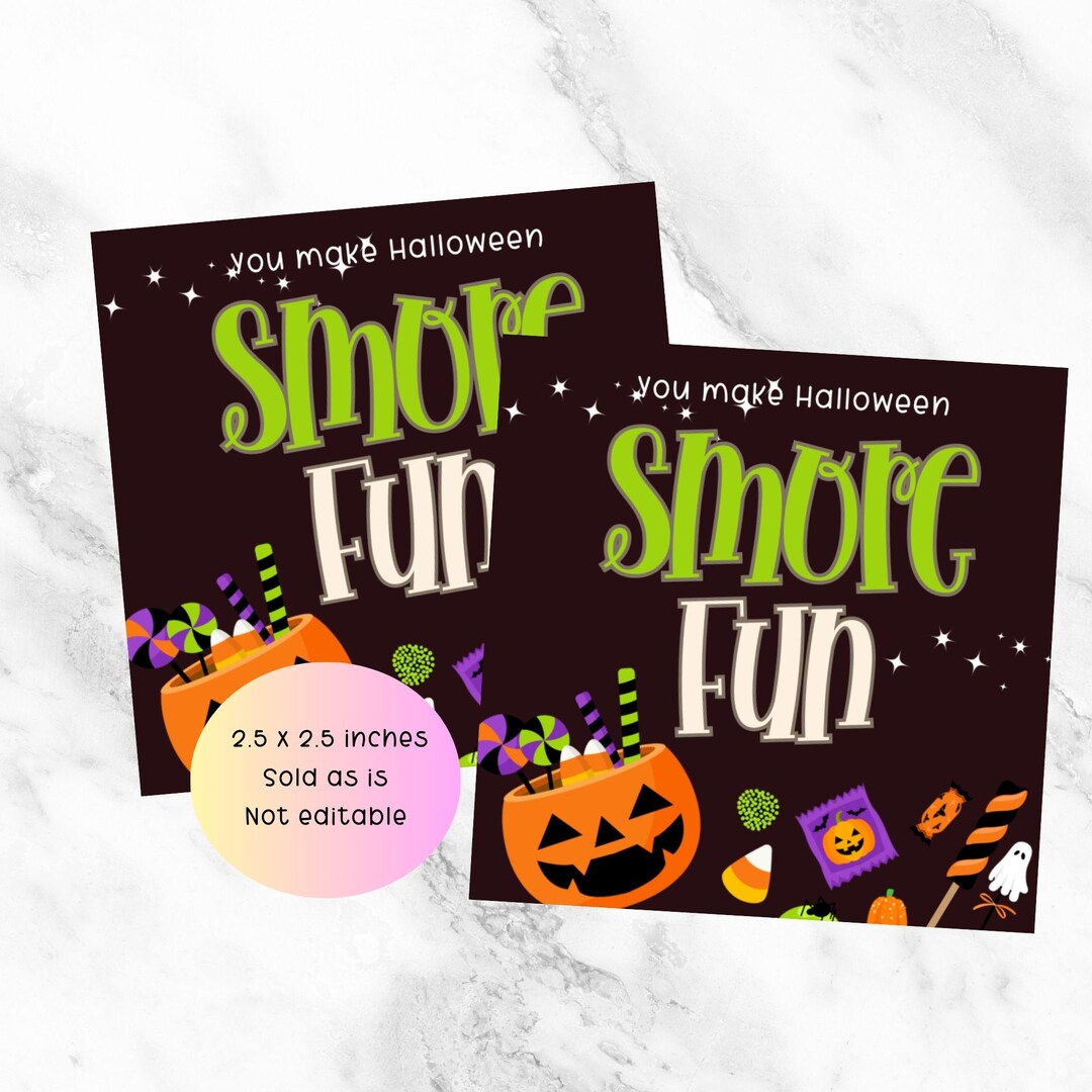 Halloween Smore Fun Tag Printable | You Make Halloween Smore Fun ...