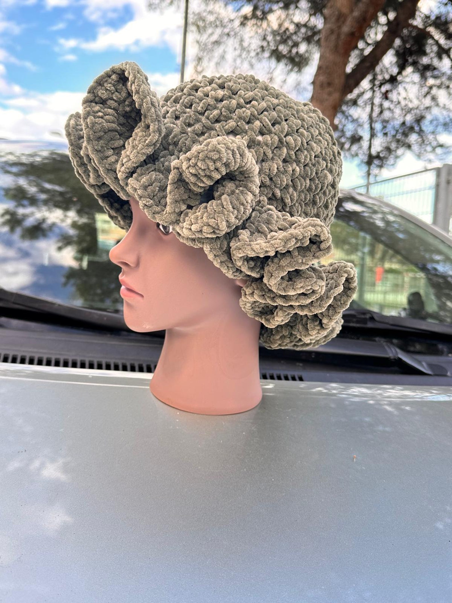 Crochet Ruffle Hat - Etsy