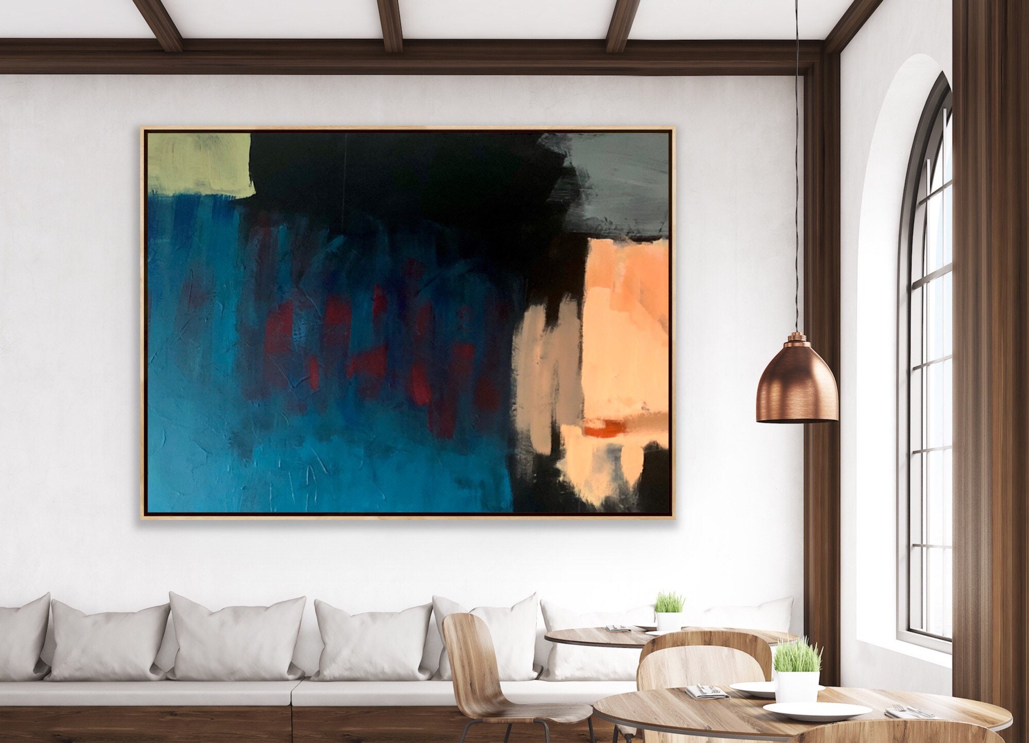 Large Modern Painting Wall Art Textured Painting Original Oil Painting ...